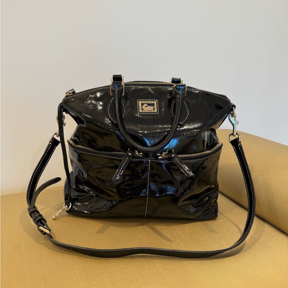 Dooney & Bourke Black Patent Leather Bag - Gem